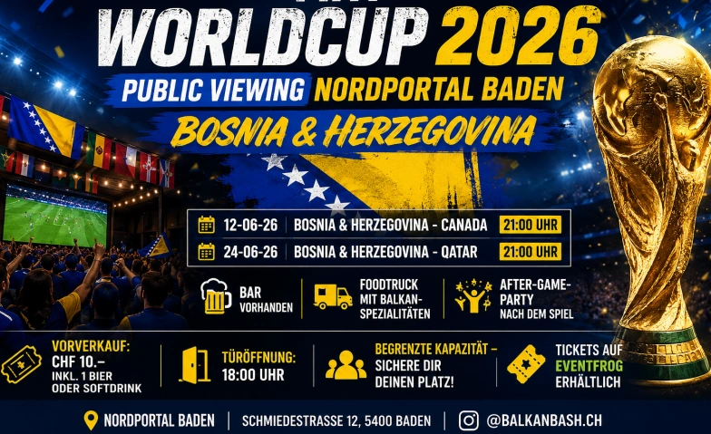 Bosnia WM 2026 Public Viewing Baden in Baden | Fußball