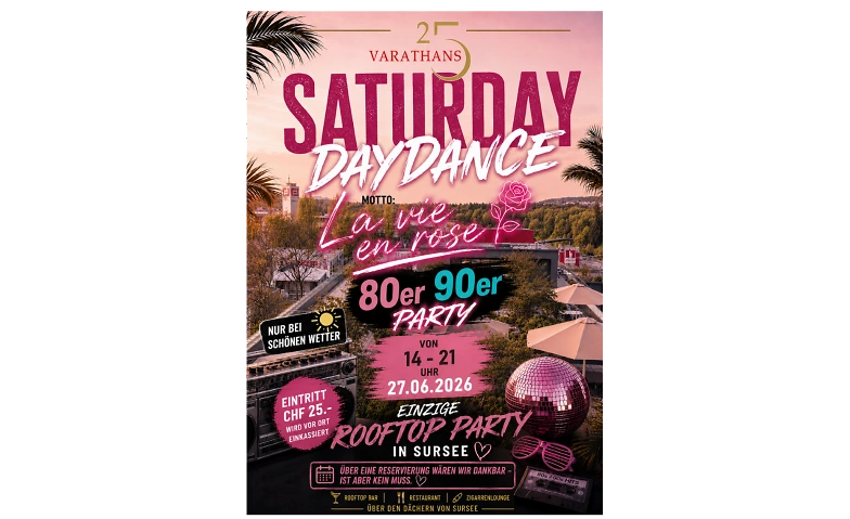 Saturday Day Dance in Sursee | 80er Jahre Partys